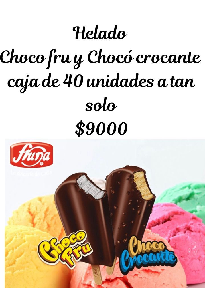 Ofertalow - Helado choco fru y chocolate crocante